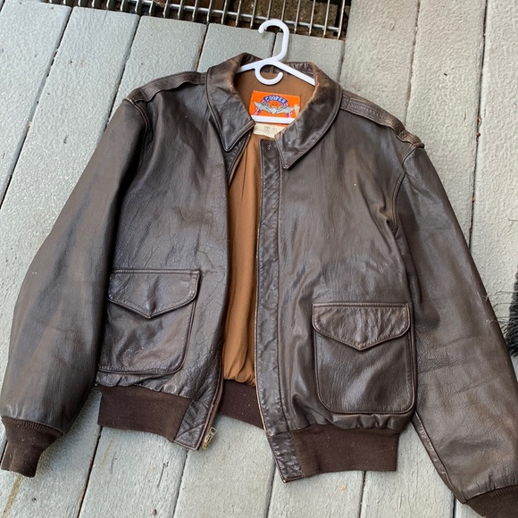 Cooper | Jackets & Coats | Vintage Cooper A2 Leather Flight Jacket ...
